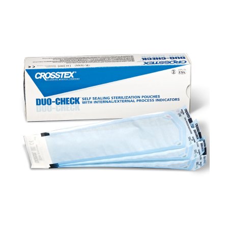 Duo-Check Sterilization Pouch, 3-1/2 x 22 Inch - Box of 100