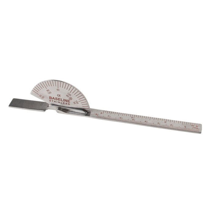 Baseline Stainless Steel Finger Goniometer, Standard Finger, 6 Inch
