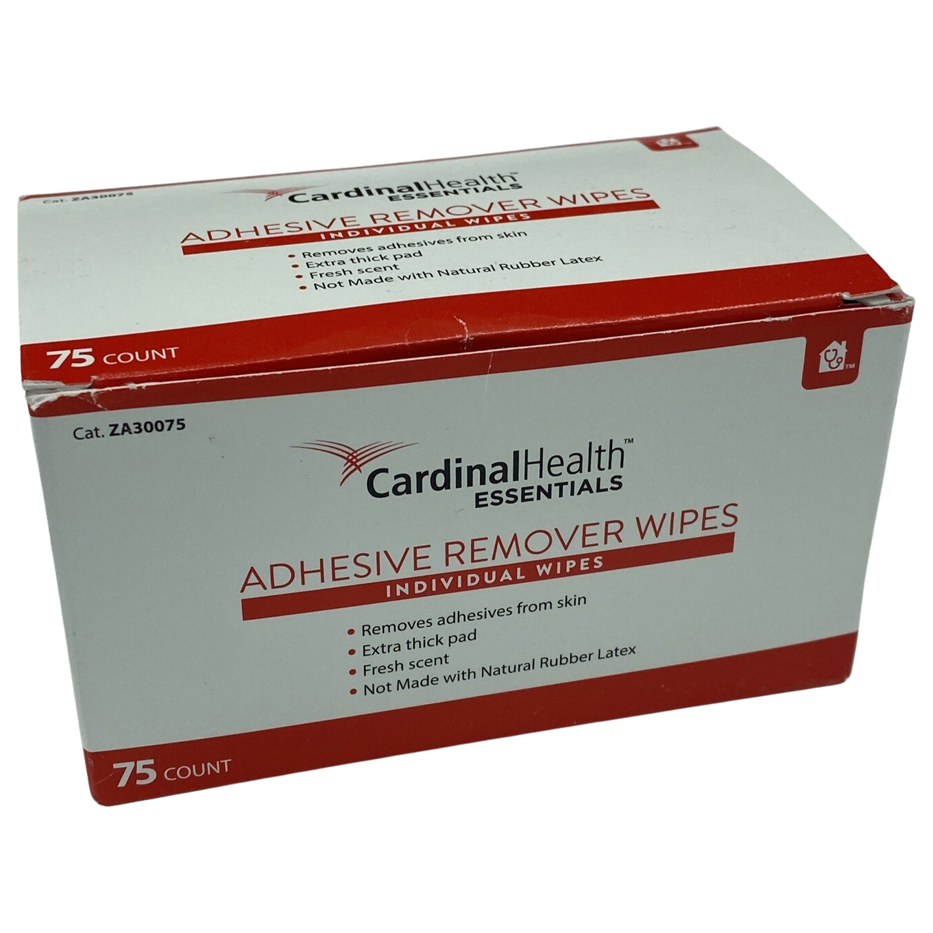 Cardinal Health Adhesive Remover Wipes, 1.25 x 3 Inch, 75 Count