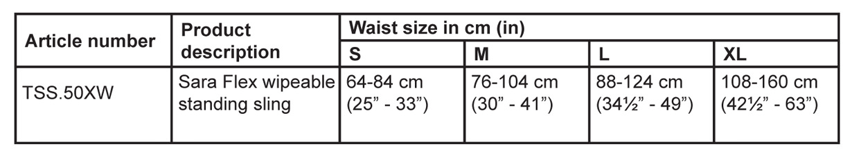Arjo Deluxe Comfort Sling | Arjo Standing Sling with Fixed Support Belt