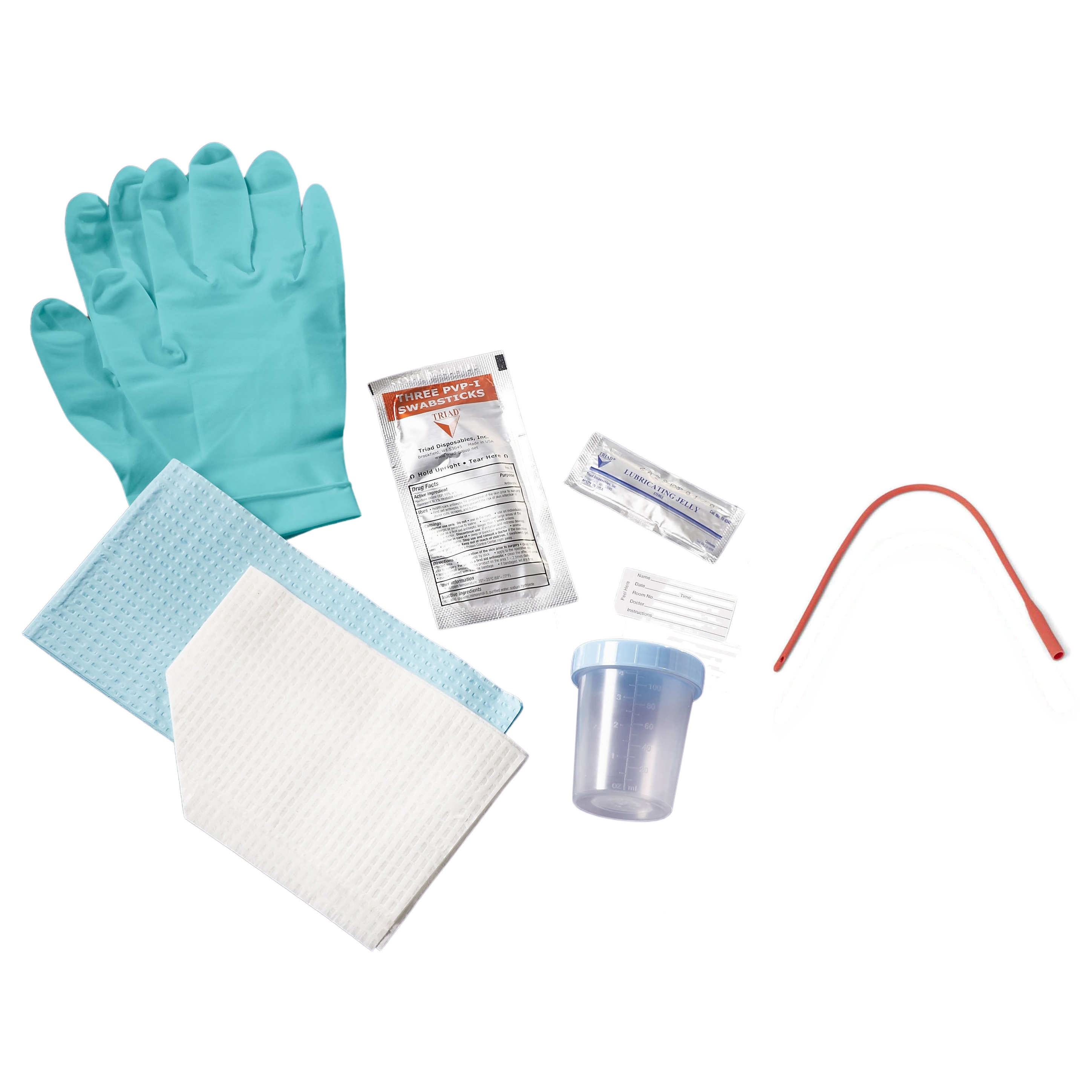 Medline Intermittent Catheterization Trays with Red Rubber Catheter ...