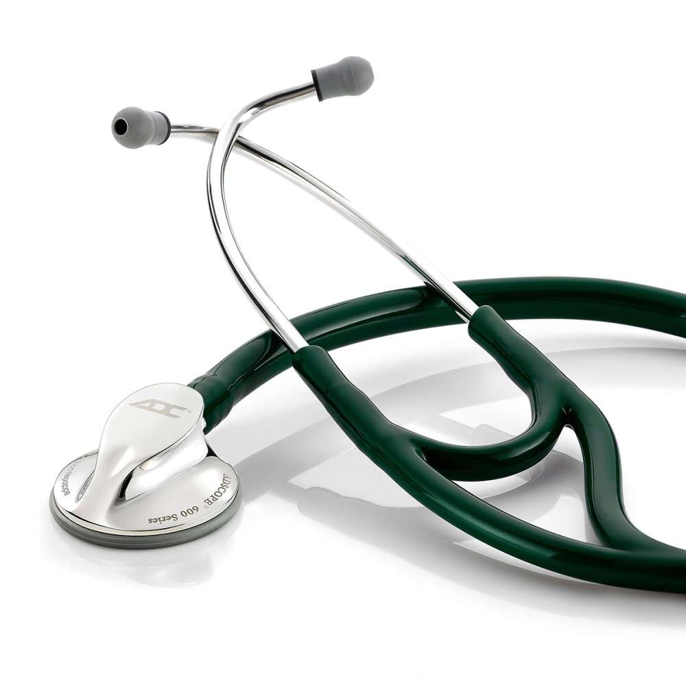ADC Adscope 600 Platinum Cardiology Stethoscope, Dark Green