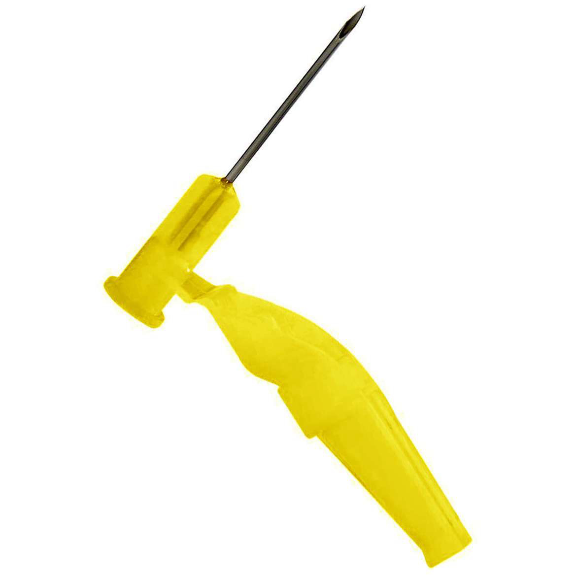 Needle-Pro EDGE Safety Hypodermic Needle, Yellow, 20 Gauge, 1 Inch ...