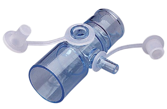 Airlife Straight Connector With Thermometer Port And Oxygen Stem