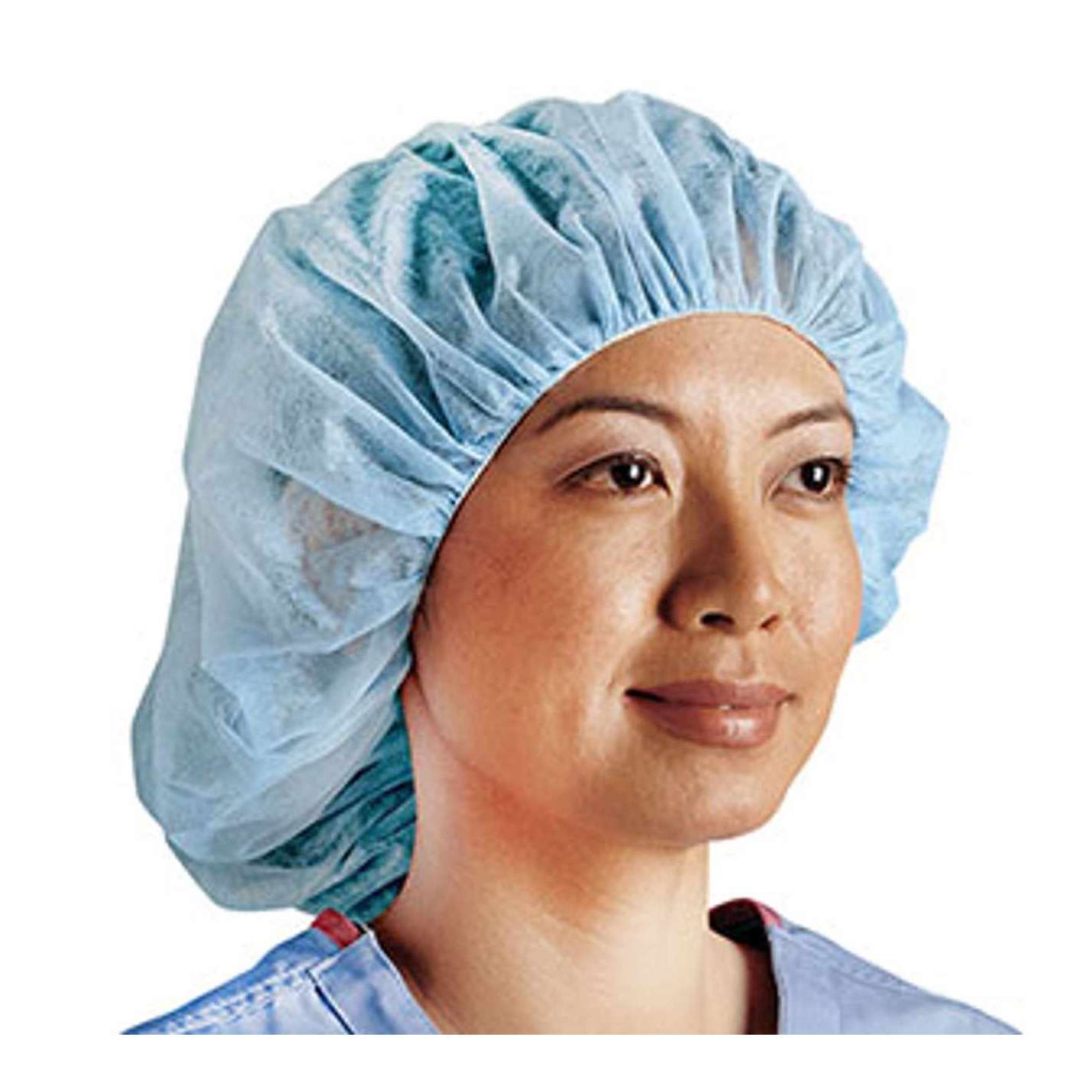 Cardinal Bouffant Blue Cap, 24 Inch Circumference - Box of 75