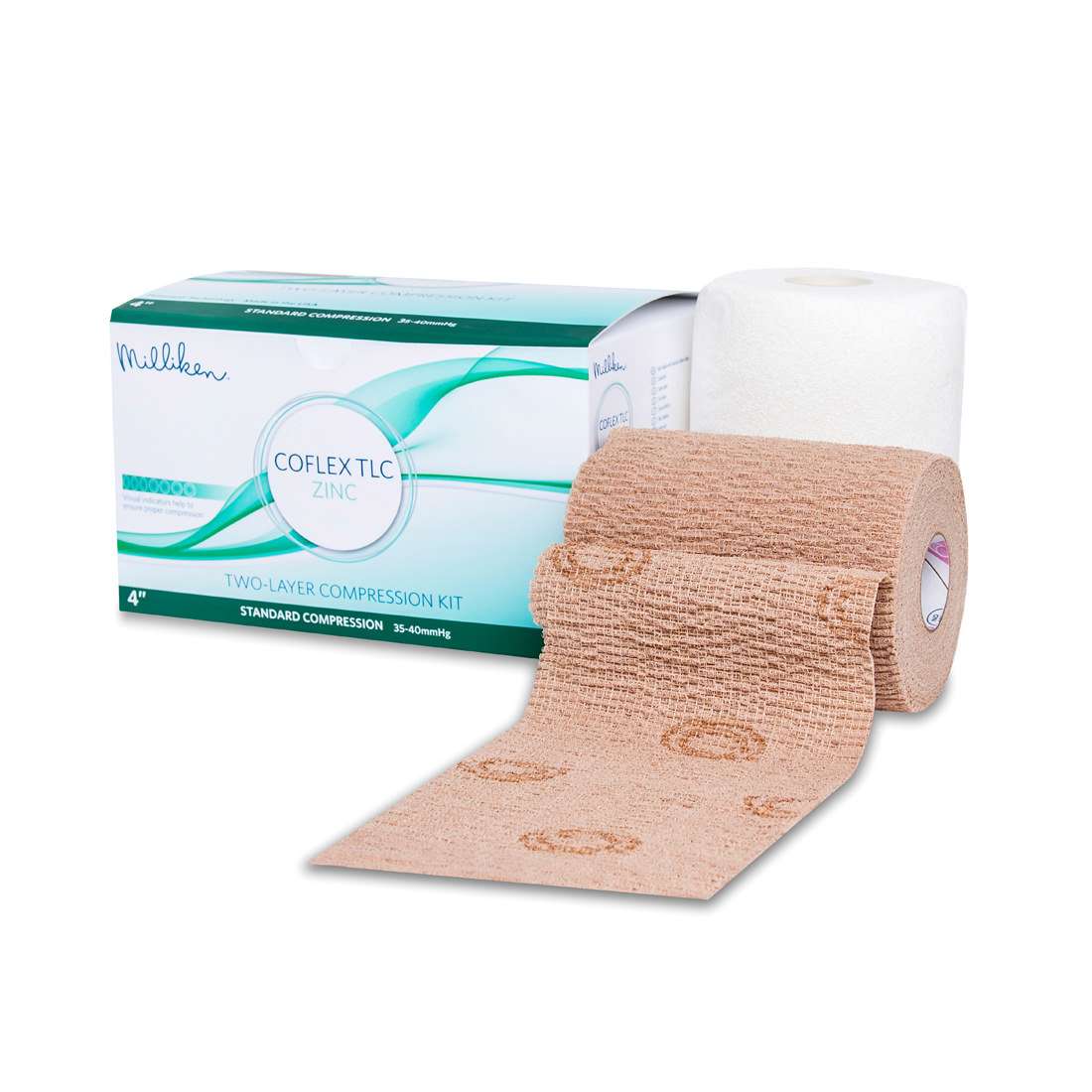Andover CoFlex TLC Zinc Standard Compression Bandage, 4 Inch - Case of 8