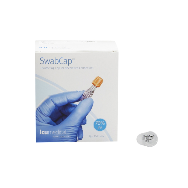 SwabCap Disinfecting Cap, 70% isopropyl alcohol - Each