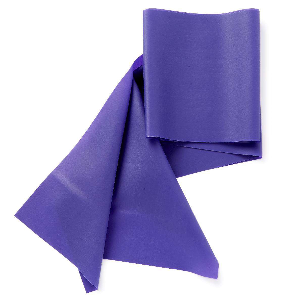 Medline Dry Natural Rubber Exercise Band, 5 Feets, Plum, Extra Heavy