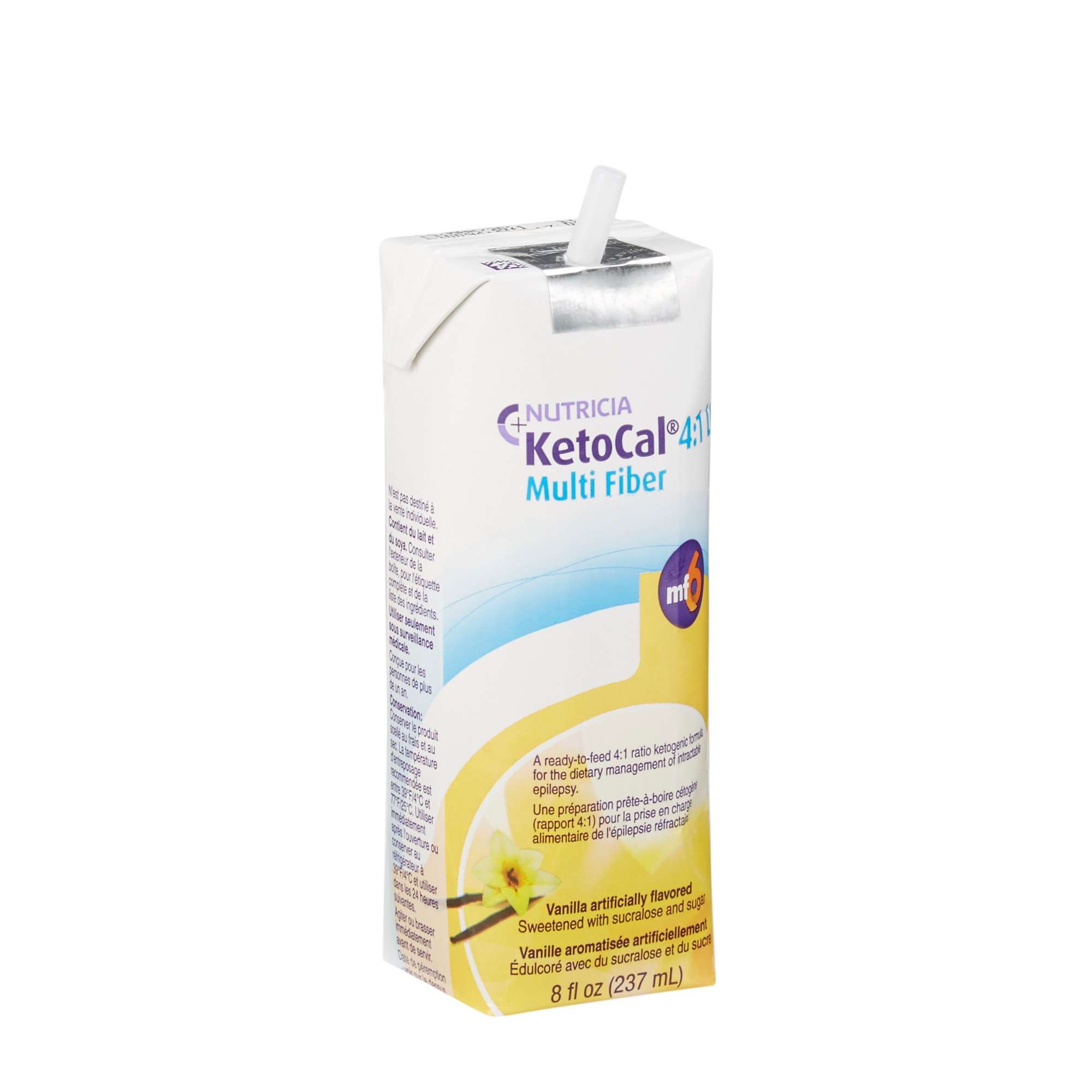 KetoCal 4:1 Ready to Use Oral Supplement, Vanilla, 8 oz - Case of 27