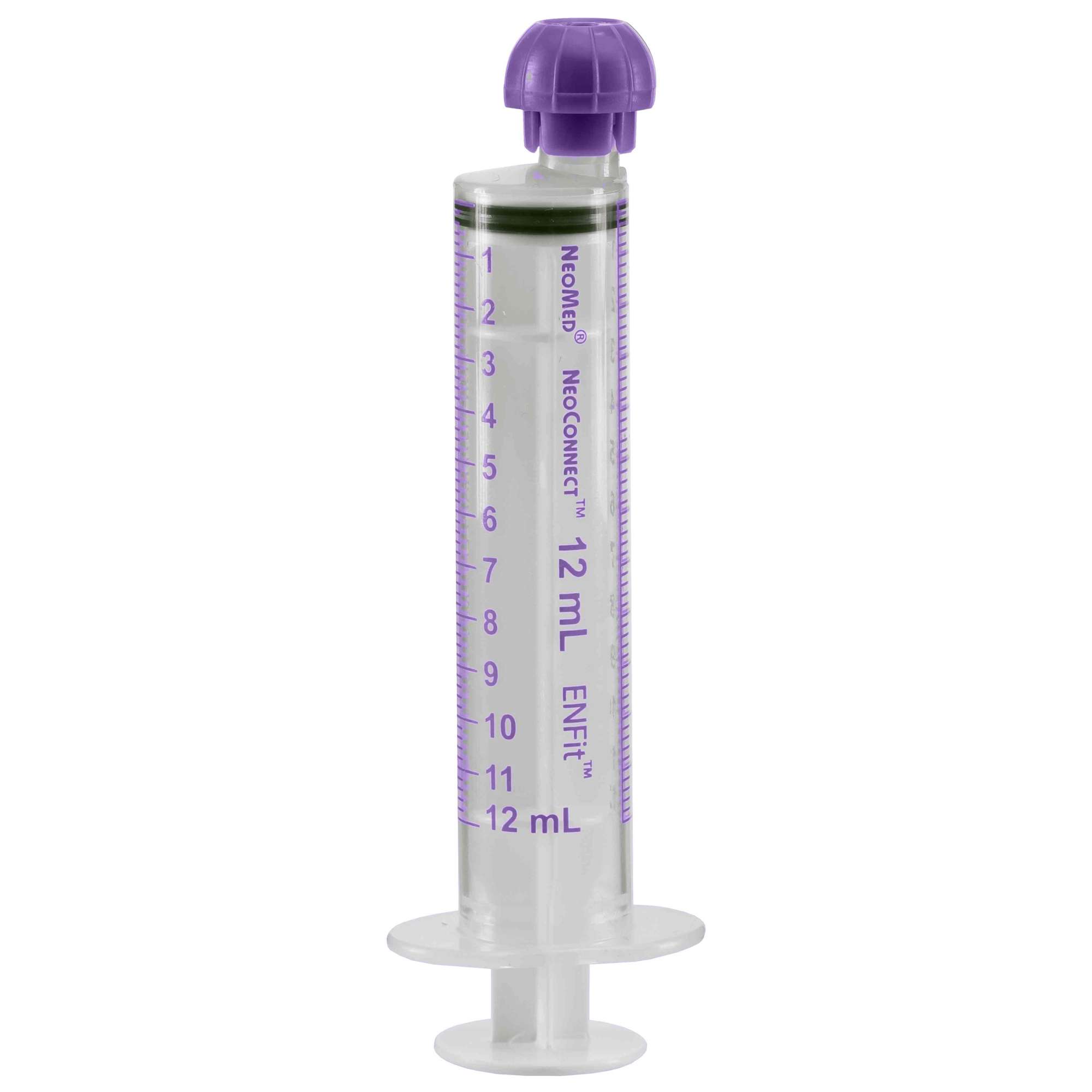 NeoConnect Enteral Oral Syringes with ENFit Connector, 12 ml, Purple ...