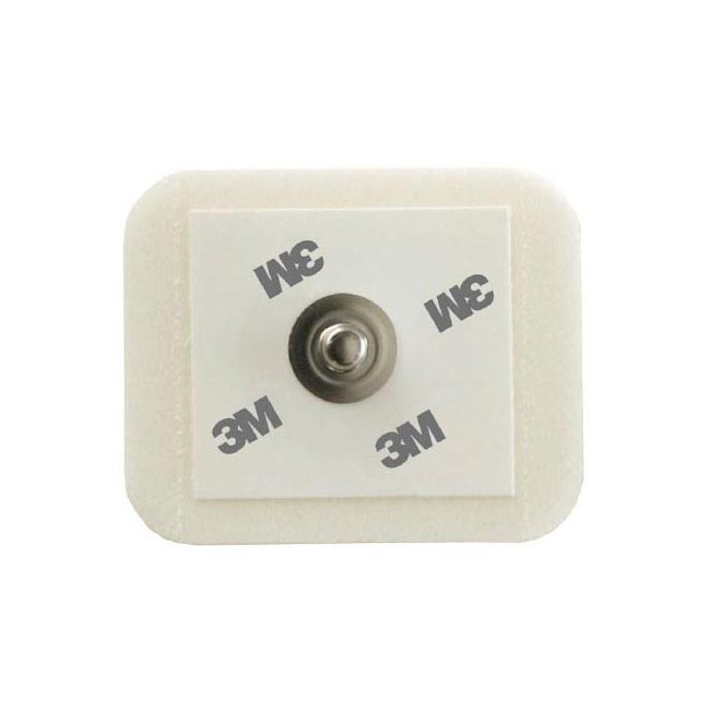 3M ECG Monitoring Electrode, Foam Backing, 1-3/10 x 1-1/2 Inch - Bag of 50