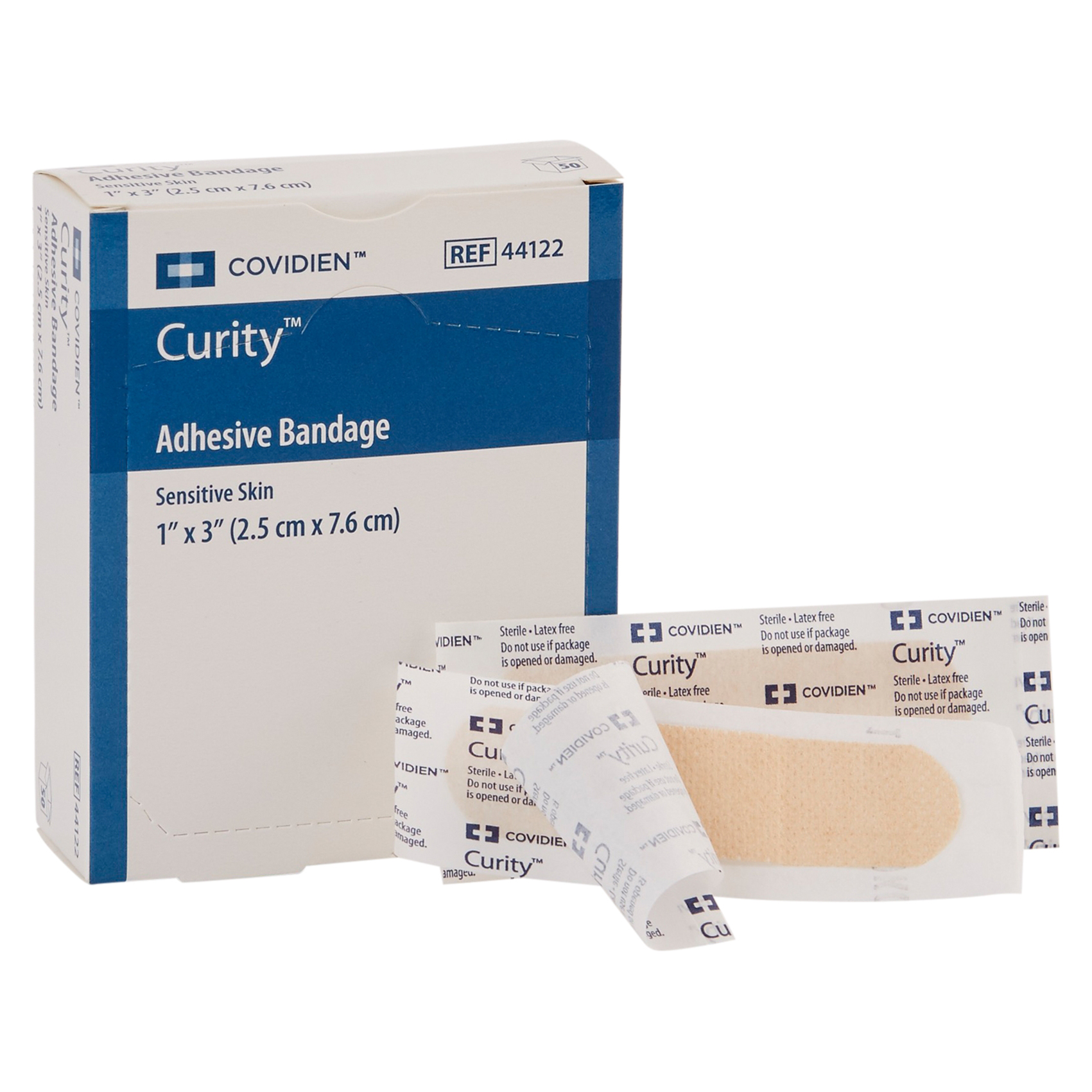 Curity Sensitive Skin Adhesive Strip, 1 x 3 Inch | Sterile Bandage