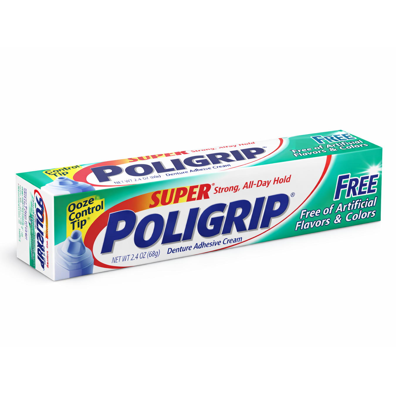 Super Poligrip Free Denture Adhesive Cream – 2.4 oz