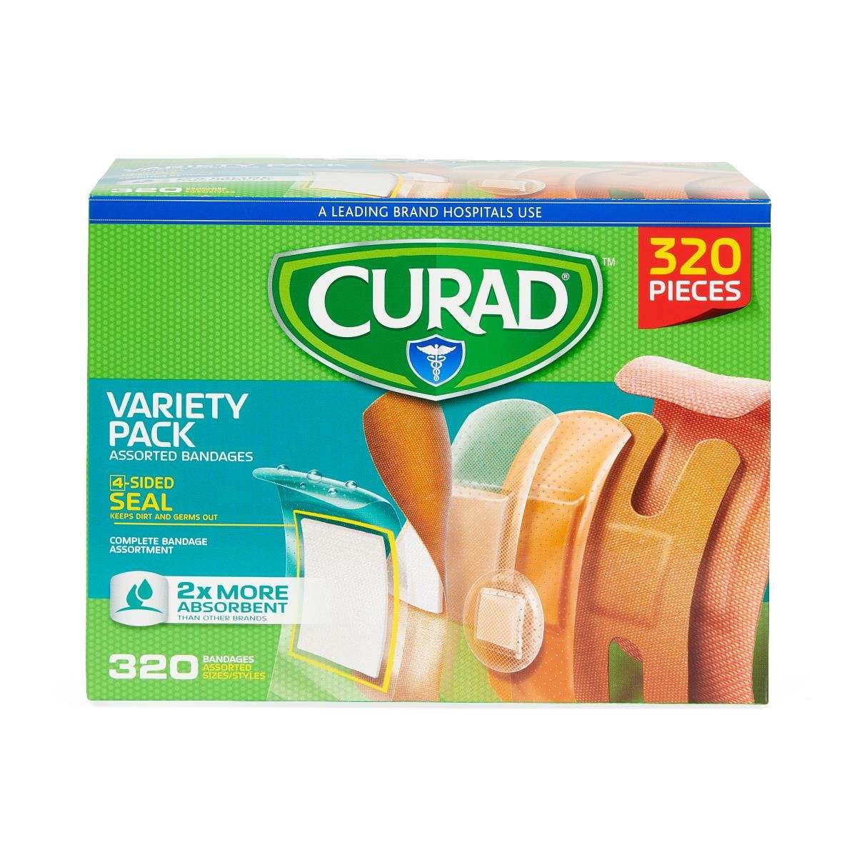 Curad Variety Pack Assorted Bandages - Carton of 5760