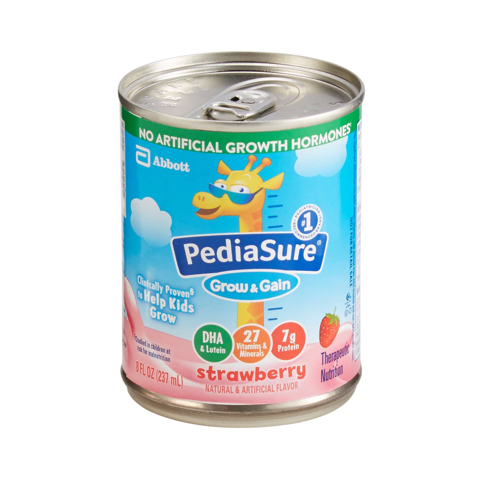 PediaSure Grow & Gain Pediatric Oral Supplement, Can, Strawberry, 8 oz ...