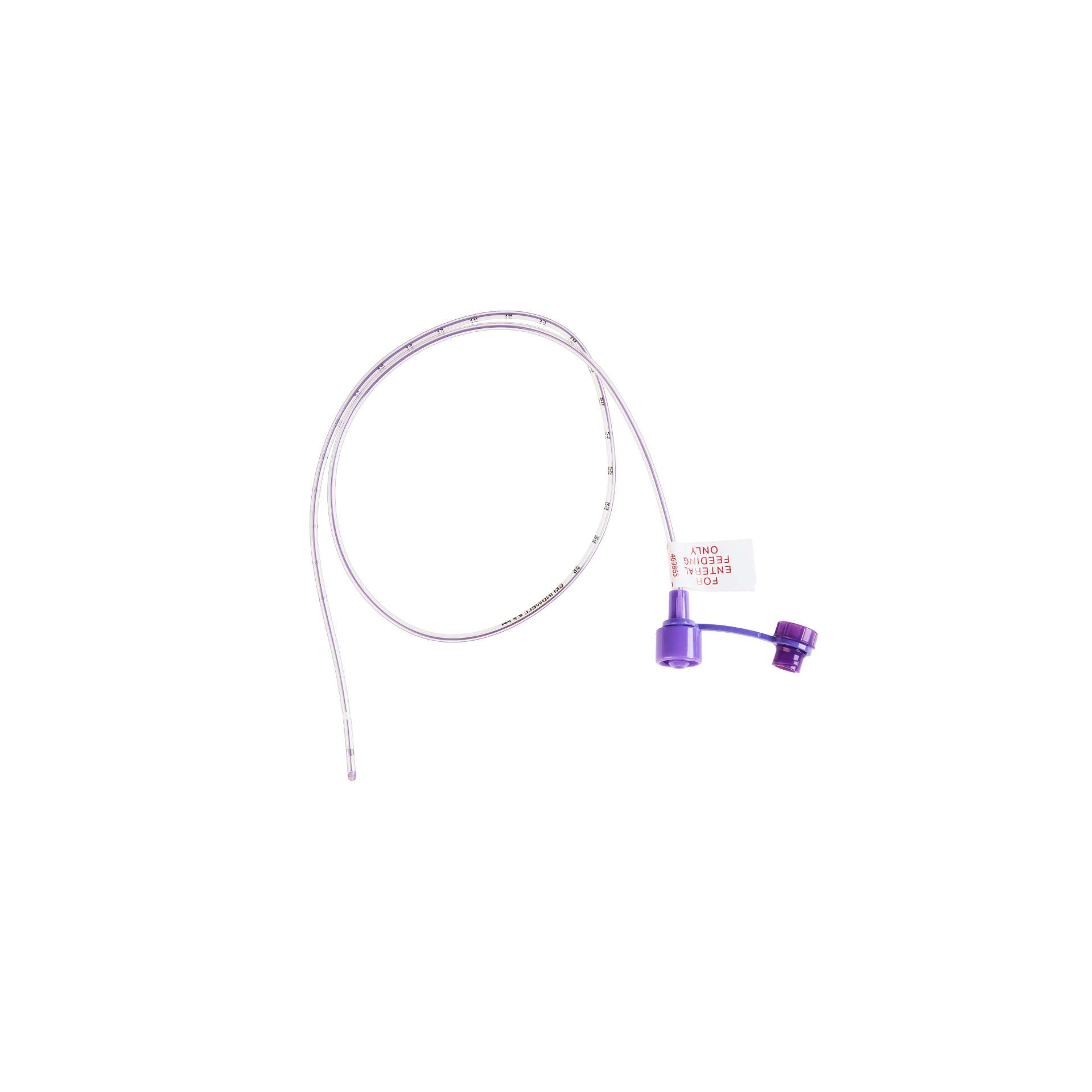 Kangaroo Purple PVC Feeding Tube with ENFit, 3.5 Fr, 12 Inch - Case of 10